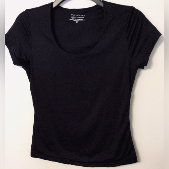 Tahari | Tops | Tahari Modern Essentials Black Top Size Small | Poshmark